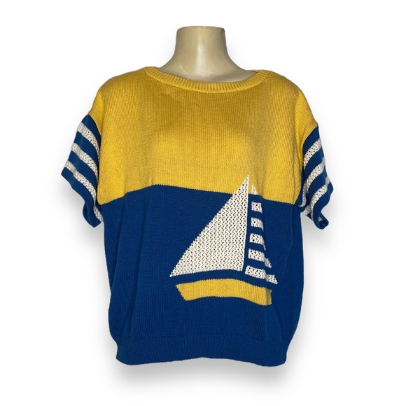 Catalina | Tops | Vintage Catalina Top Sweater Knit Nautical Themed ...